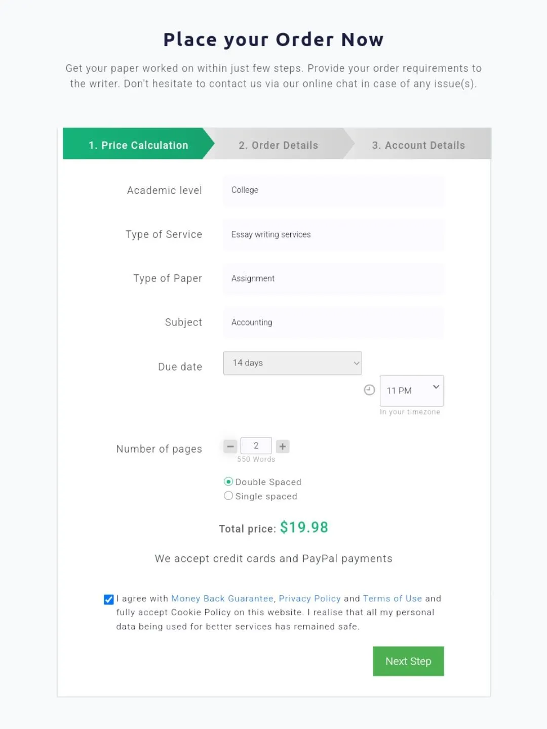 Cheapest Essay Writing Service at $8/Page - Hire Pro Writers